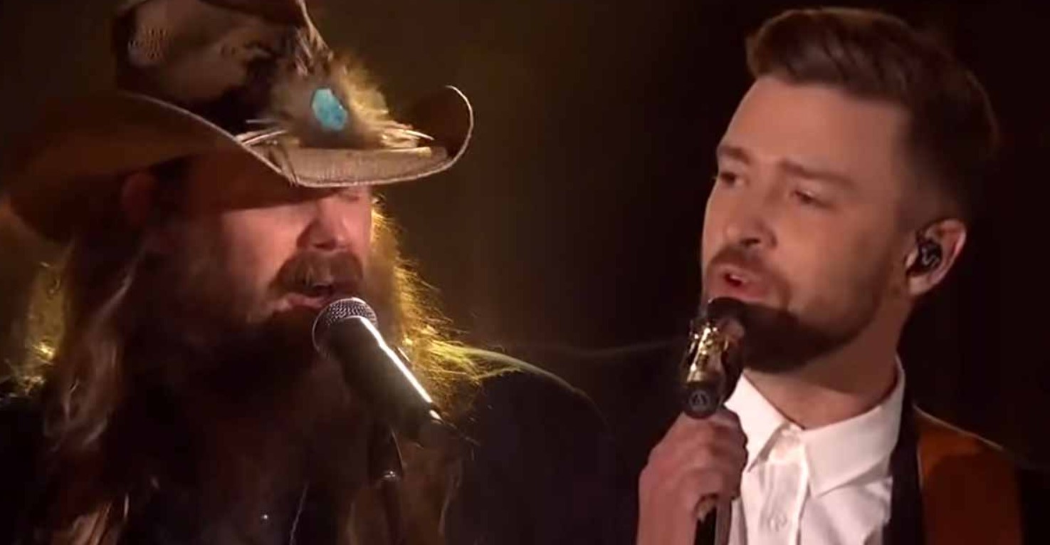 Justin Timberlake joined Chris Stapleton on stage for a powerful medley ...